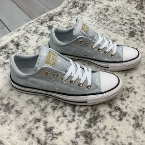 Converse | Shoes | Nib Converse Ctas Madison Ox Gray Polka Dot | Poshmark